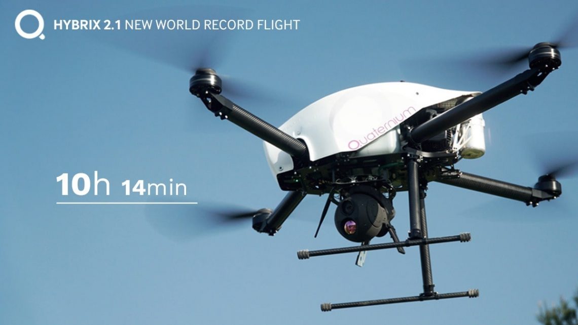 New Flight Record of 10 hours 14 minutes with HYBRiX multirotor ...